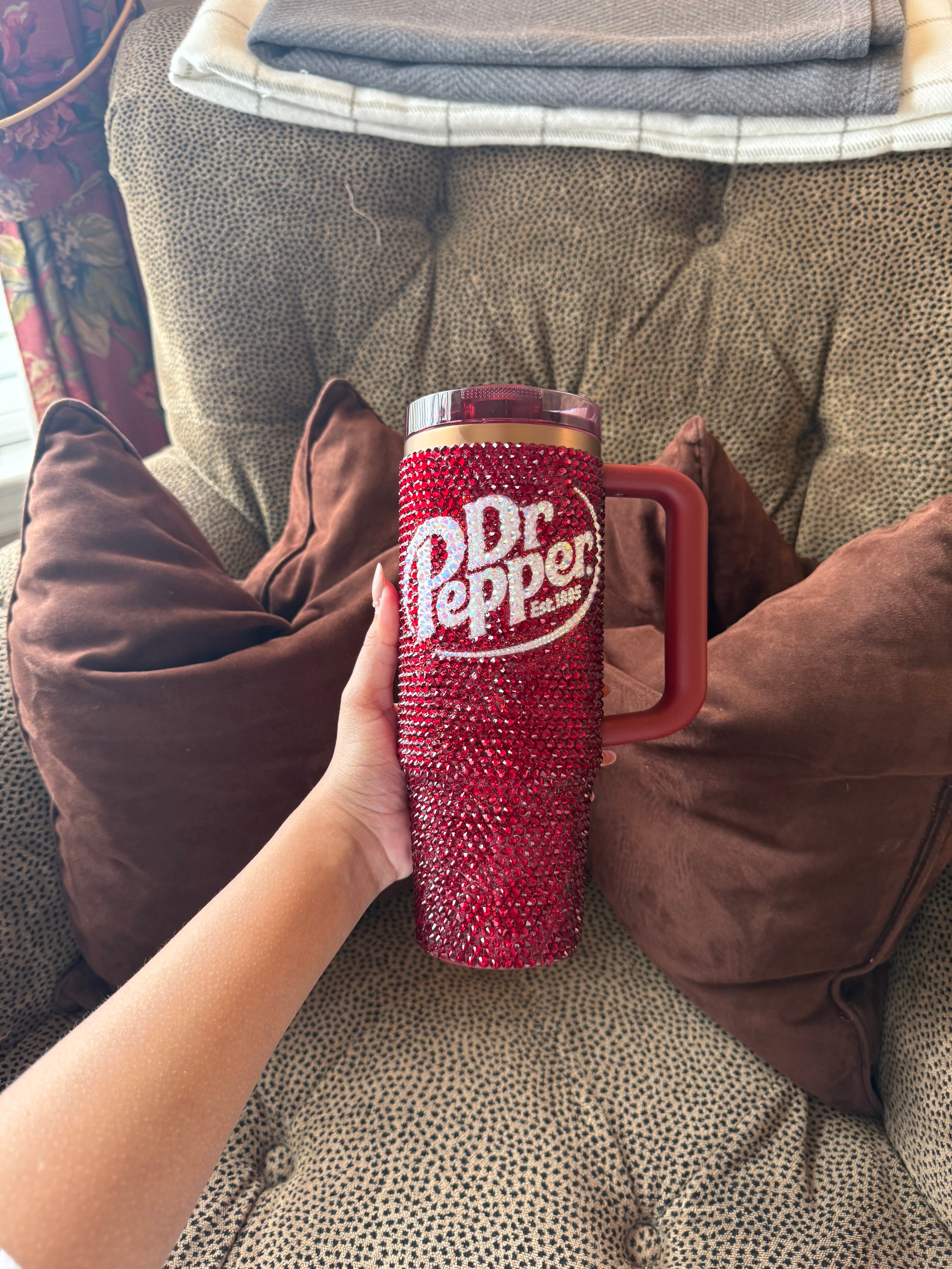 Bling Dr. Pepper 30oz Stanley – Sparkle With Shubi